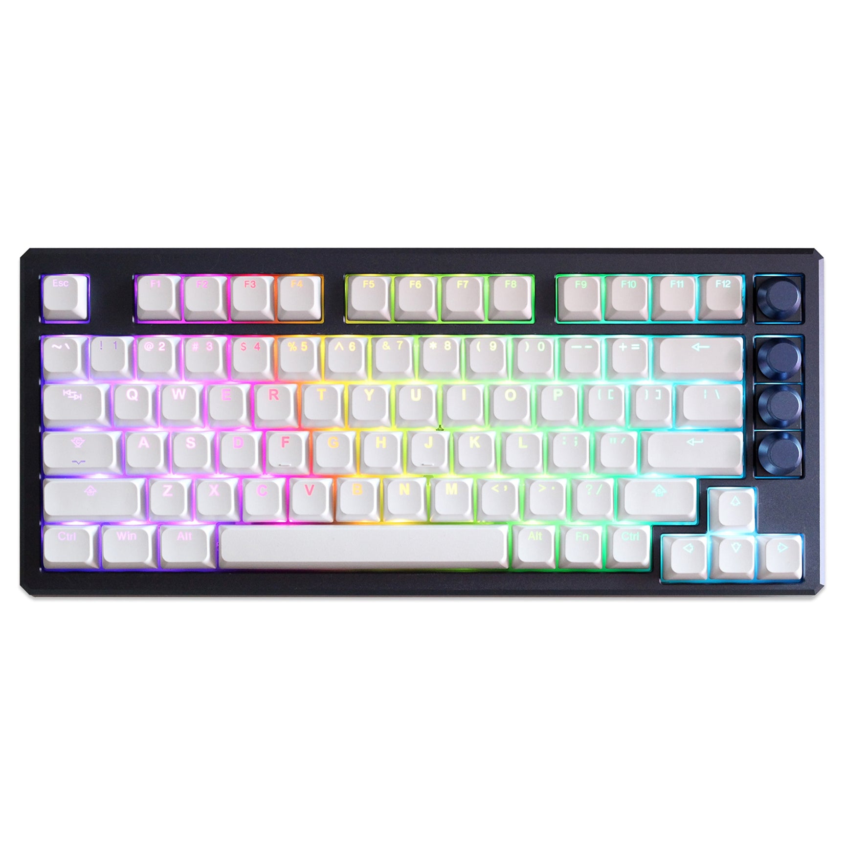 Taihao BOBO Profile White Rose ABS Doubleshot keycaps for diy gaming m ...