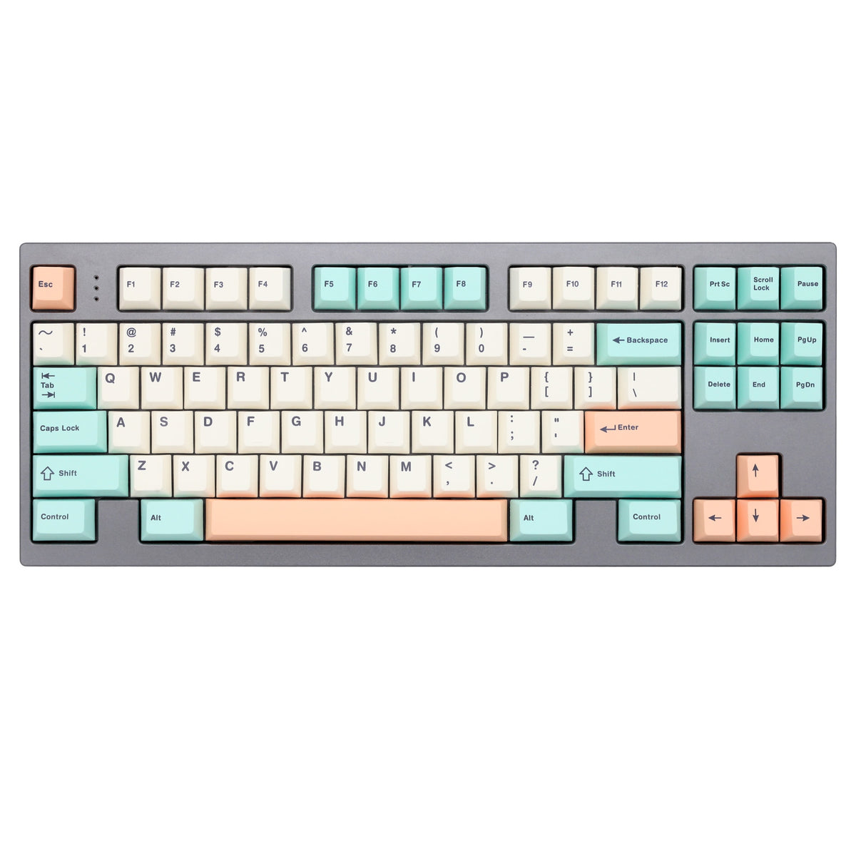 WM Elegant Beige Green Dye Sub Keycap Thick PBT Cherry Profile for key ...