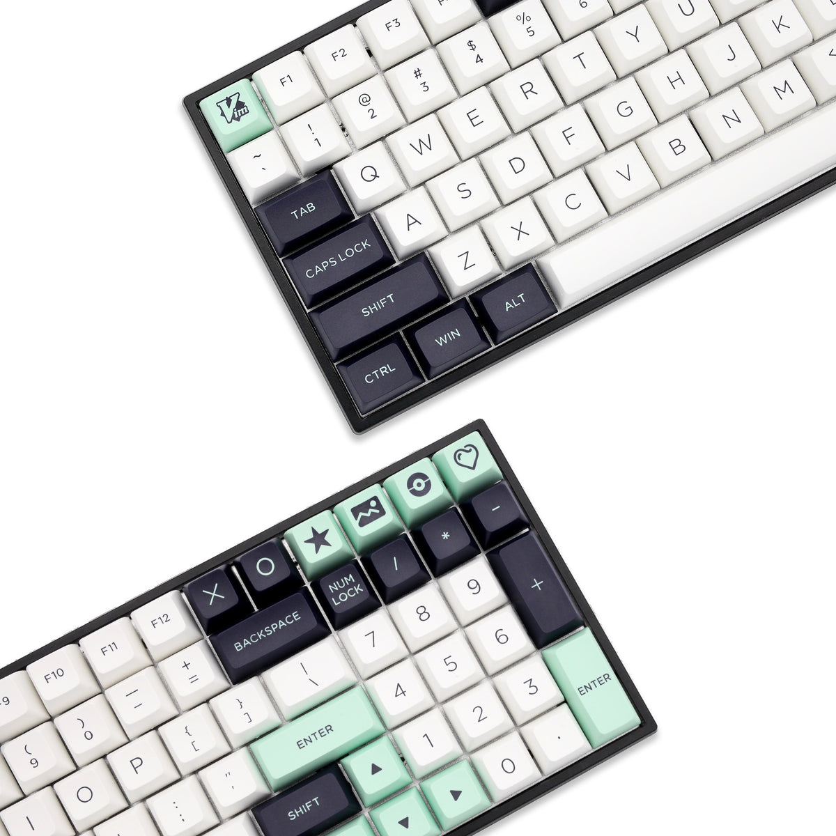 WM OSA Profile Wasabi ABS doubleshot keycap for mx stem keyboard all i ...