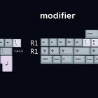 muted colorway 169 Cherry profile Dye Sub Keycap Set thick PBT plastic ...