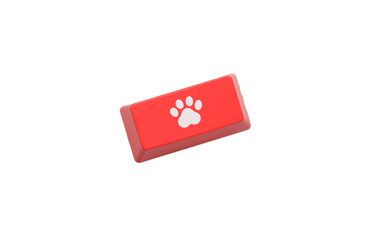 Novelty Shine Through Keycaps ABS Etched, Shine-Through cat pad black ...