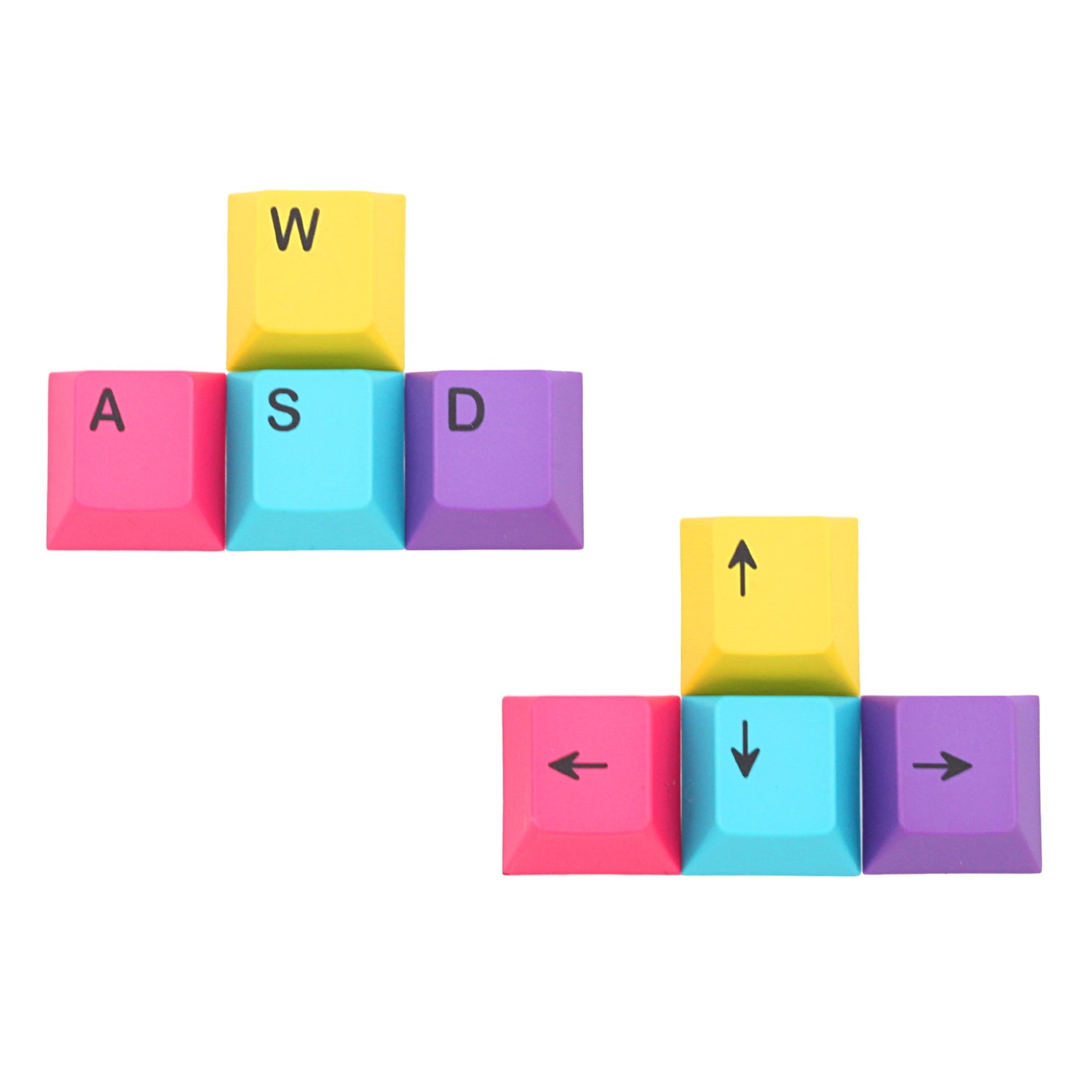 cmyk rgby colorful cherry profile pbt keycap Dye Sub wasd arrow key ma ...