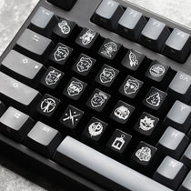 Novelty Shine Through Keycaps ABS Etched fallout 4 pip boy nuca cola b ...