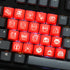 Novelty Shine Through Keycaps ABS Etched fallout 4 pip boy nuca cola b ...