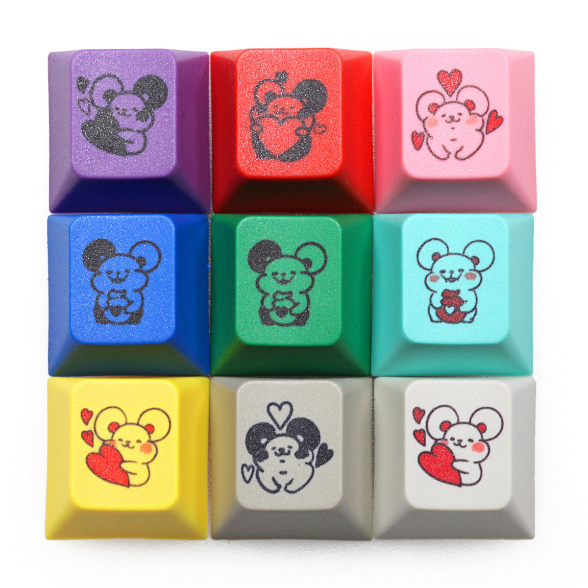 mStone Novelty cherry profile pbt keycap Dye Sub Good luck in the year ...