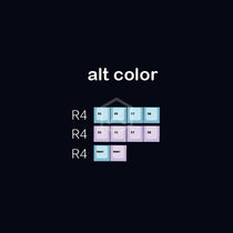 muted colorway 169 Cherry profile Dye Sub Keycap Set thick PBT plastic ...