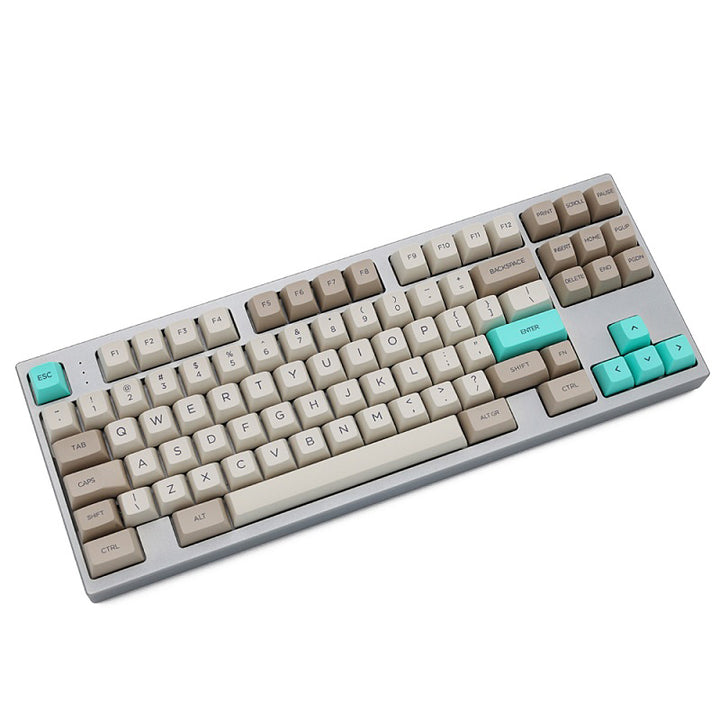 SA profile Dye Sub Keycap Set PBT retro beige for gh60 xd64 xd84 xd96 ...