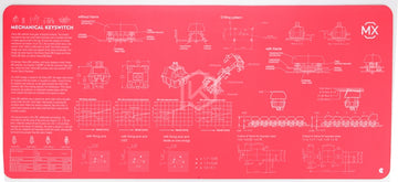 Mechanical keyboard Switch Mousepad cherry 900 400 4 mm non Stitched E ...