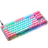 taihao pbt double shot Backlit oem profile keycaps Miami Cyan Magenta ...