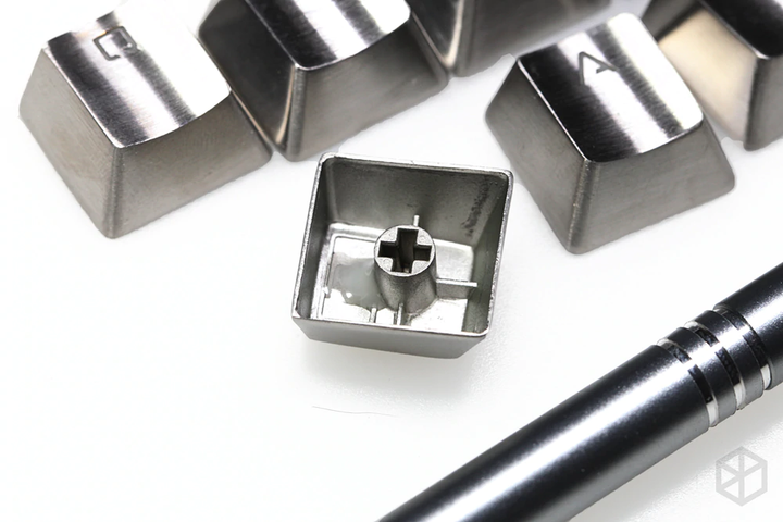 teamwolf stainless steel MX Keycap silver color metal keycap for mecha ...