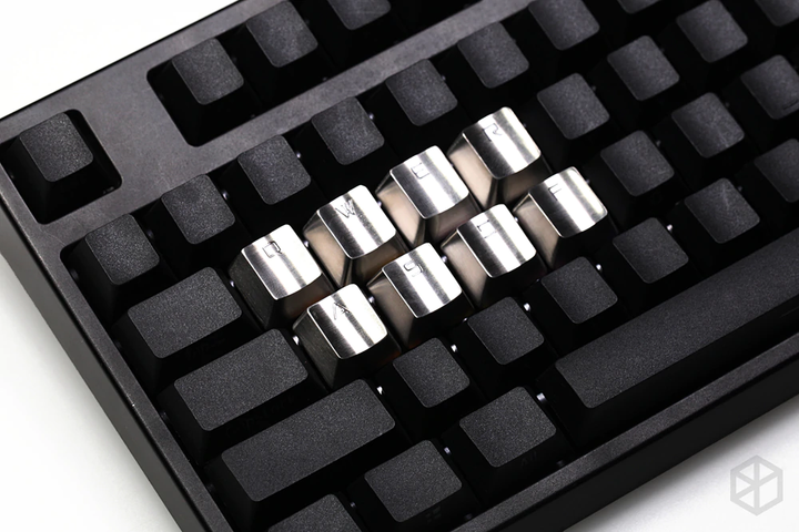 teamwolf stainless steel MX Keycap silver color metal keycap for mecha ...