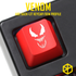 Novelty Shine Through Keycaps ABS Etched, Shine-Through venom superher ...