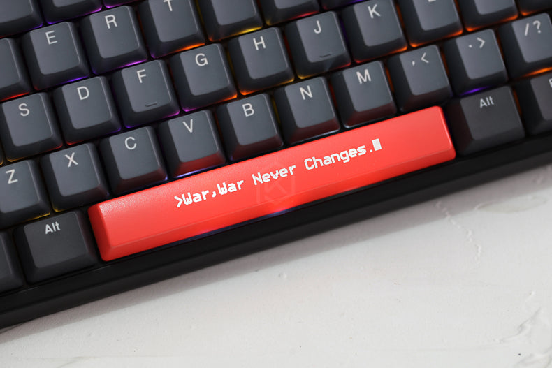 Novelty Shine Through Keycaps ABS Etched, Shine-Through fallout war ne ...