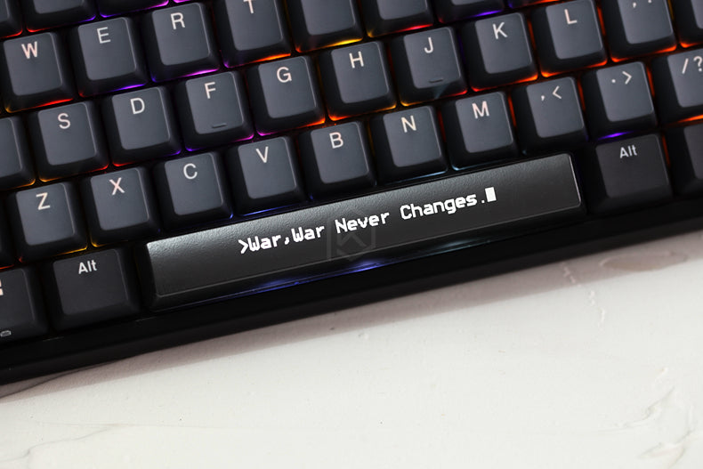 Novelty Shine Through Keycaps ABS Etched, Shine-Through fallout war ne ...