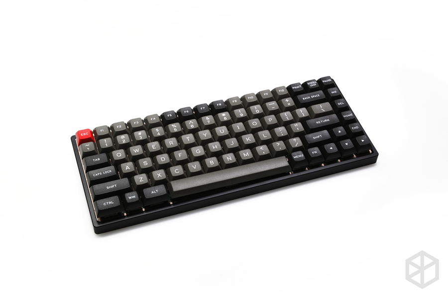 Anodized Aluminium flat case with metal feet for custom mechanical key ...