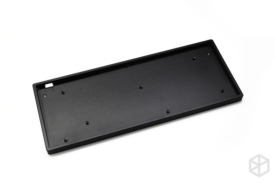 Anodized Aluminium flat case with metal feet for custom mechanical key ...