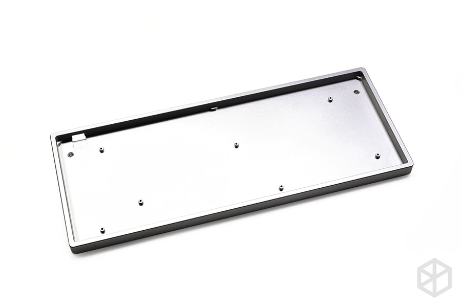 Anodized Aluminium flat case with metal feet for custom mechanical key ...
