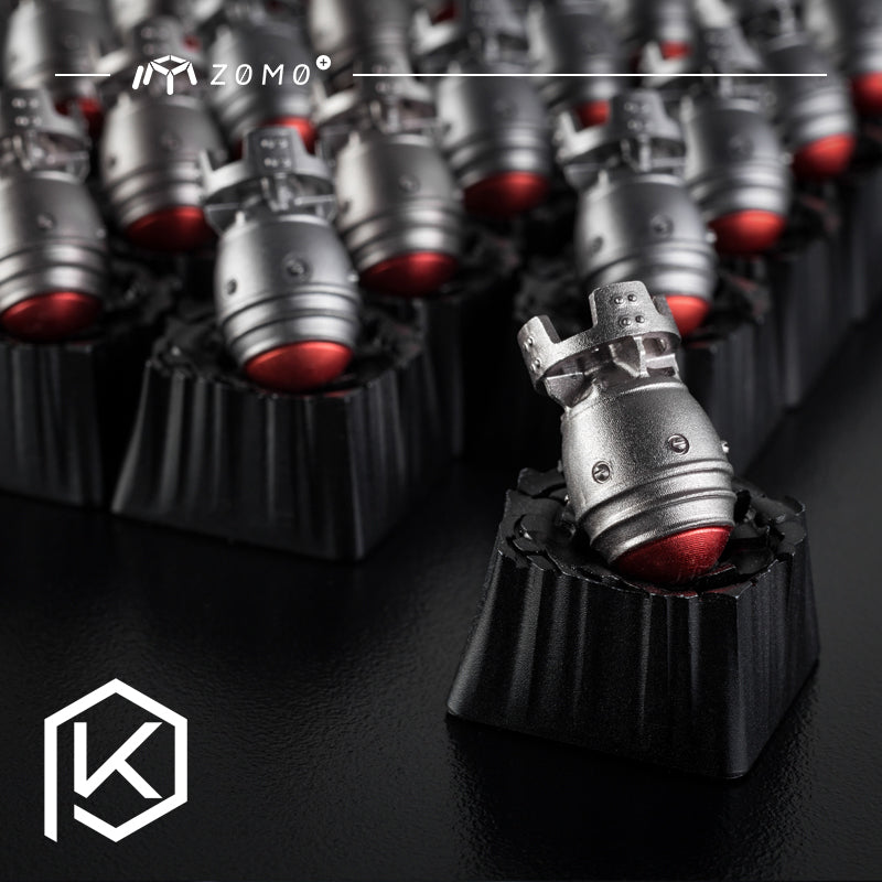 zomo Aluminum magnetic bomb Artisan Keycap CNC anodized aluminum body ...